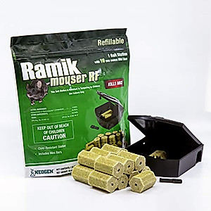 Neogen 900 Rodenticide Dramik Refillable Bait Station 16 Ounce 000, 16oz, Black