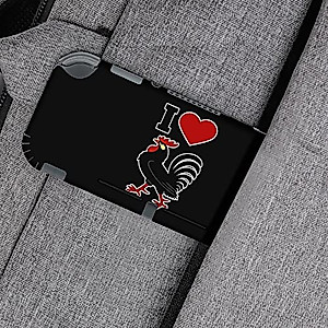 I Love Cock Cute Sticker Skin Protector Full Print Slim Cover for Switch Console and Switch Lite