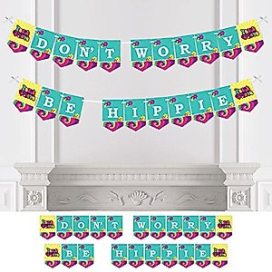 60's Hippie - 1960s Party Bunting Banner - Groovy Party Decorations - Don't Worry, Be Hippie