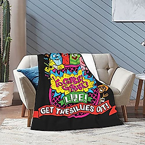 Pobecan Yo Gabba Anime Gabba! Blanket Throw Blankets Ultra Soft Flannel Lightweight Throws for Couch, Bed,All Seasons Use 50"x40"