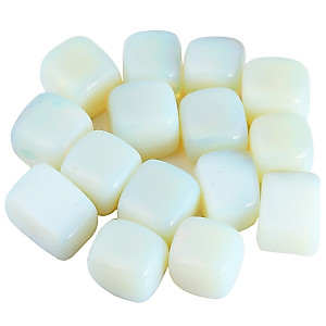 Nupuyai 1 lb Tumbled Stones Irregular Shape Polished Crystals, Reiki Chakra Healing Quartz, Home and Garden Decor