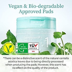 numbuzin No.1 Centella Re-Leaf Green Toner Pad