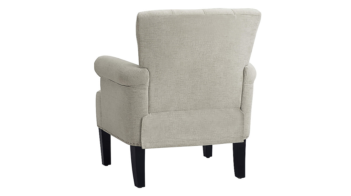 Stylish Modern Accent Chair with Rivet Design for Comfort