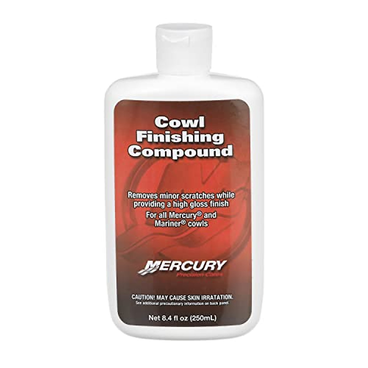 Mercury 859023K1 High-Gloss Cowl Finishing Compound, Fine Grit, 8.4 Fluid Ounce Bottle