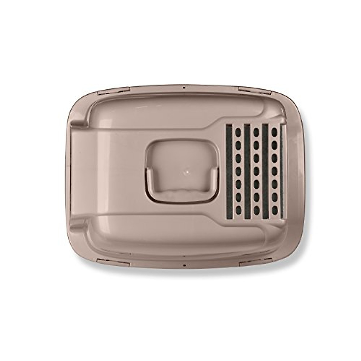 Van Ness Pets Odor Control Large Enclosed Sifting Cat Pan with Odor Door, Hooded, Beige, CP66