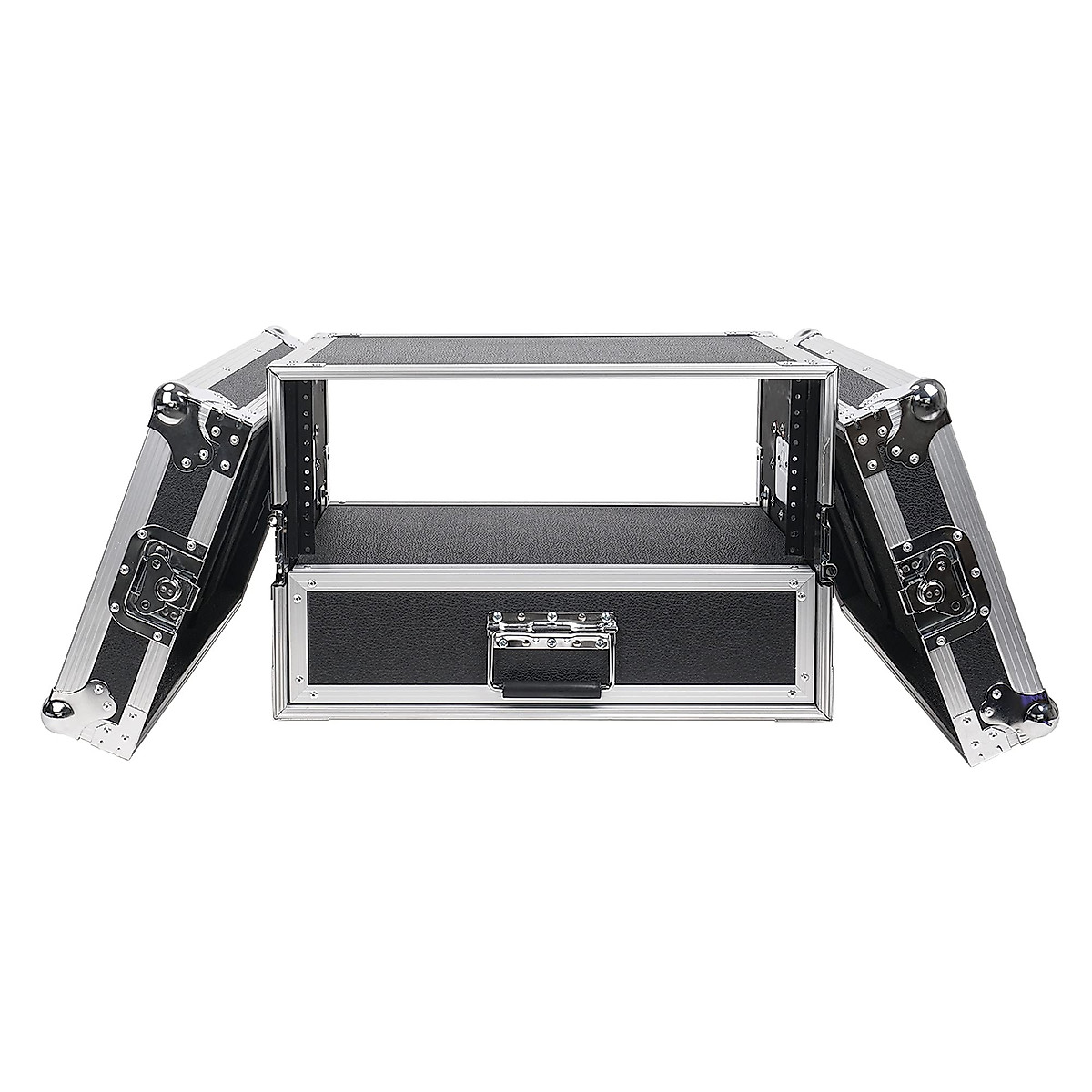 Sound Town 4U Rack Case with 2U Rack Drawer for 19" Amps/Mixers/Microphone Receivers (STRC-4U2DR)