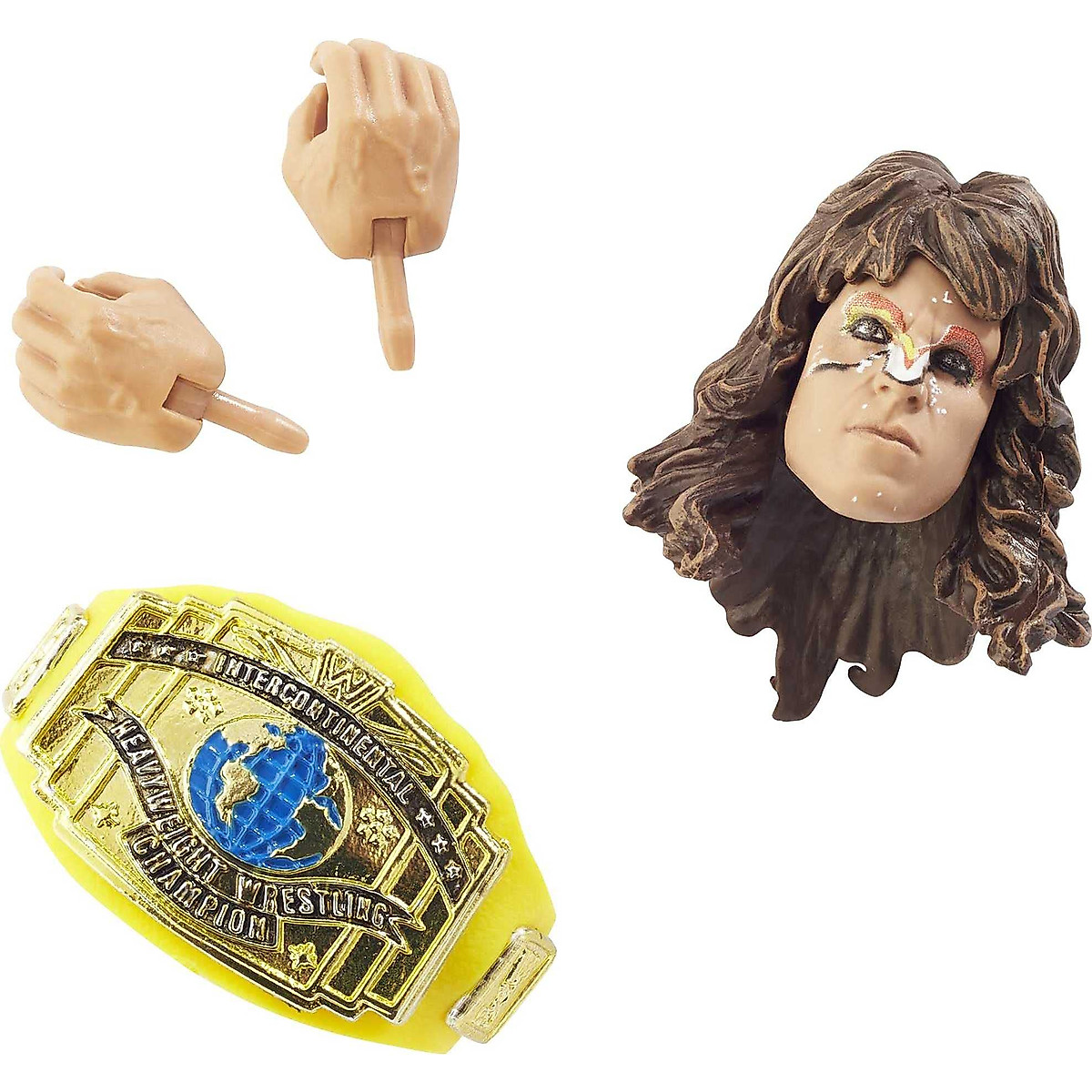 WWE Mattel Ultimate Warrior Royal Rumble Elite Collection Action Figure with Authentic Gear & Accessories, 6-in Posable Collectible Gift for Fans Ages 8 Years Old & Up,Multicolor