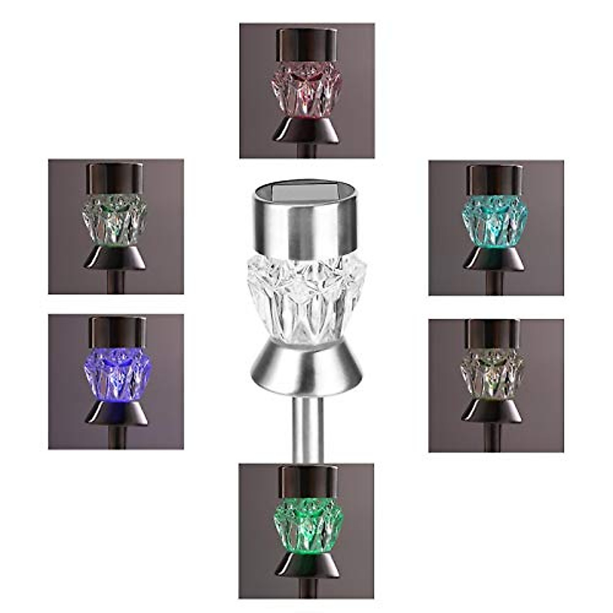 ciciglow Solar Lawn Lamps, AutoSensing Function Energy Saving Household Lighting Decoration for Courtyard Garden Home Use