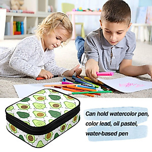 ZZKKO Colored Pencil Case Urban Monster Truck Car 96 Slots Pencil Holder with Zipper Large Capacity Pencil Case Organizer for Watercolor Pens Markers Kids Children