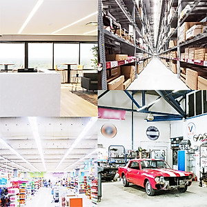 Marxlait 4 Pack T8 LED Bulbs 4 Foot, 24W 3000LM, 6000K Daylight, Ballast Bypass, Dual Ended Powered Type B Light Bulbs, LED Fluorescent Tube Replacement T8 T12, Non-dimmable