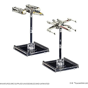 Star Wars X-Wing 2nd Edition Miniatures Game Rebel Alliance SQUADRON STARTER PACK - Strategy Game for Adults and Kids, Ages 14+, 2 Players, 45 Minute Playtime, Made by Atomic Mass Games