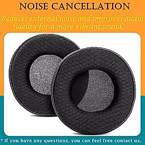 TaiZiChangQin Upgrade Ear Pads Ear Cushions Replacement Compatible with MSI DS502 DS-502 DS501 Headphone (Fabric Earpads Black)