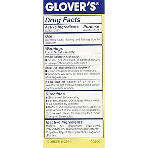 Glovers Dandruff Control Medicine Regular Formula 2.75 oz