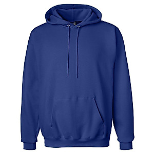 Hanes Men's Ultimate Cotton Heavyweight Pullover Hoodie Sweatshirt, Deep Royal, Large