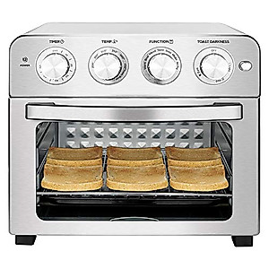 Schloß Air Fryer, 24Qt Toaster Oven, Multifunctional Convection Airfryer, Rotisserie & Dehydrator, 7 Presets Fry, Roast, Broil, Bake, Dehydrate, Reheat, Cooking Accessories Included, 1700W