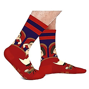 Funny Movies Socks for Men Teens Boys-Do Not Disturb I'm Watching Movies Novelty Fun Crew Socks - Funky Cotton Crazy Socks with Sayings-Movies Lovers Christmas Funny Gifts