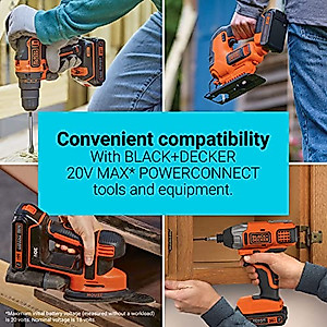 BLACK+DECKER 20V MAX* POWERCONNECT 1.5Ah Lithium Ion Battery, 2 PK (LBXR20-OPE2)