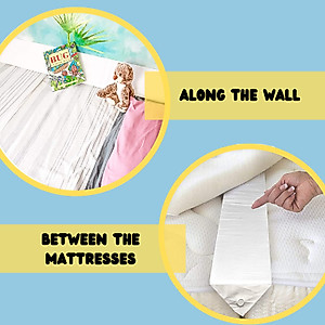 SnugStop The Original Bed Wedge Mattress Filler, Bed Wedge Pillow, Bed Headboard Pillow Wedge, Gap Filler Between Your Headboard and Mattress, Triangle Pillow Wedge, Don't Lose Your Pillow (Queen)