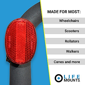 Life Mounts Stroller Safety Reflectors (2 Pack)