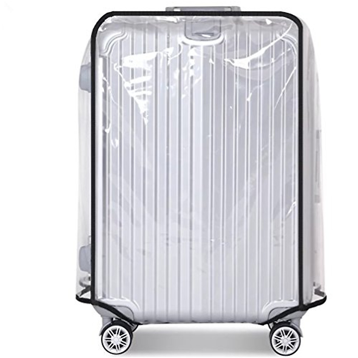JenKin Luggage Protector Suitcase Cover PVC Waterproof Travel Suitcase Fits Most 20" 22" 24" 26" 28" (30'')