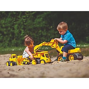 Smoby: Big Power Worker Maxi Truck, Ride on, Load Capacity up to 55 Pounds, Tires are Made of Soft Material, Box Tilts for Easy Unload, For Ages 3 and up