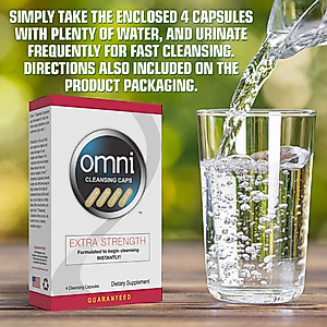 Wellgenix Omni Herbal Cleanse Detox Capsules: Fast Acting, Extra Strength Detox Cleanse for Whole Body, Flush Your System with Detoxifying Capsules, 4 Count (2)