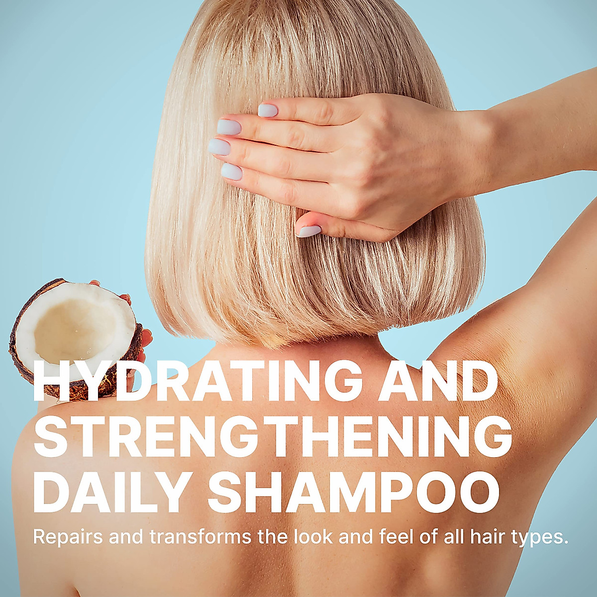 Pure Blends Coco-Colada Shampoo | Daily Use Hydrating Shampoo| Neutral-No Color Shampoo For In Between Color Depositing Washes | Balances Color & Repairs Dry, Damaged Hair | 33.8 Oz.