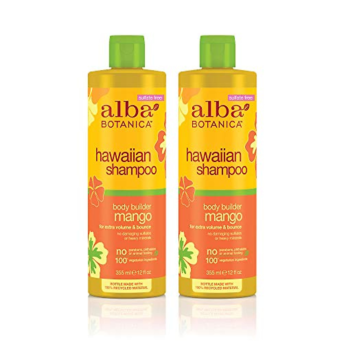 Alba Botanica Hawaiian, Mango Shampoo, 12 Ounce (Pack of 2)