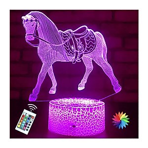 Horse Gifts for Girls,Horse Lamp Night Light for Kids Room 16 Colors Changing with Remote,Smart Touch Horse Toys Birthday Gifts for Girls Age 3 4 5 6 7 8 9 10 11 12 Year Old Girl Gifts