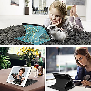 Fintie Case for iPad 6th / 5th Generation (9.7 Inch 2018/2017), iPad Air 2, iPad Air - [Multiple Secure Angles] Slim Magnetic Kickstand Protective Cover with Auto Sleep Wake Feature, Love Tree