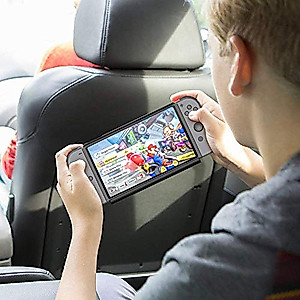 10000mAh Battery Charger Case, Compatible with Nintendo Switch & Nintendo Switch OLED Model, Portable Backup Battery Pack, Travel Power Bank, 2-Game Card Slots, Dual Type-C, Micro USB Charging Ports