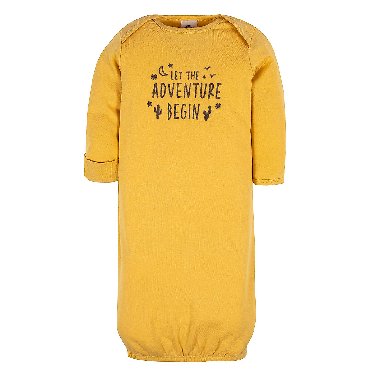 Gerber Unisex Baby Boy and Girls 4-Pack Sleeper Gown Sunrise 0-6 Months