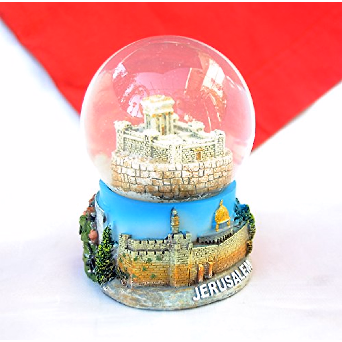 Snowdome Israel Templ of Jerusalem Snowglobe Second Temple holyland 93mm