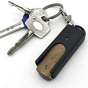 KUNSON Compact Keychain Folding Pocket Knife Mini EDC Knife, 440 High Carbon Stainless Steel Blade, Natural Shadow wood Handle, Perfect for Man and Woman Outdoors Survival Camping Daily Use