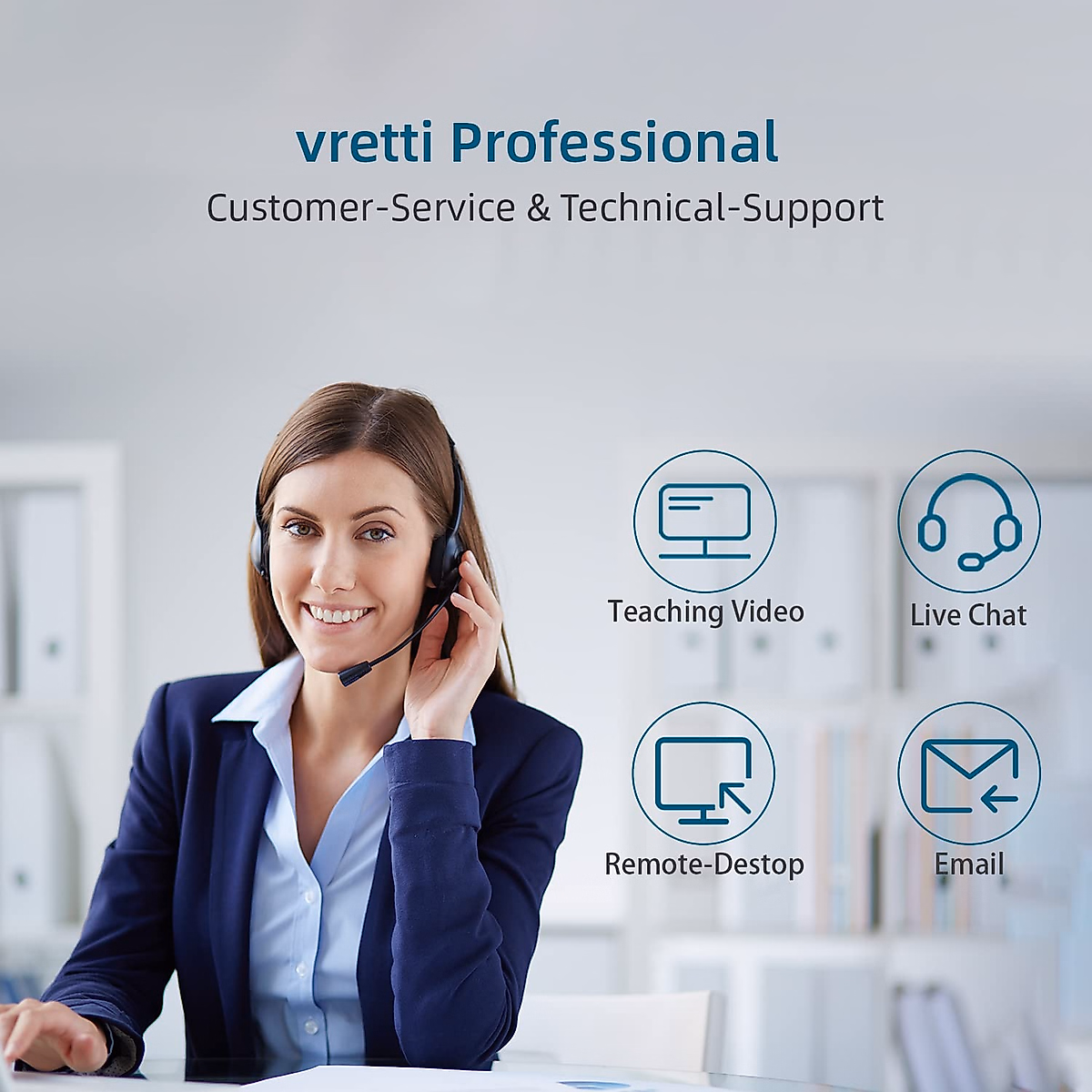 vretti Shipping Label Printer, 4x6 USB Desktop Barcode Label Printer for Small Business & Shipping Packages Compatible with Mac, Windows, Linux, UPS, USPS