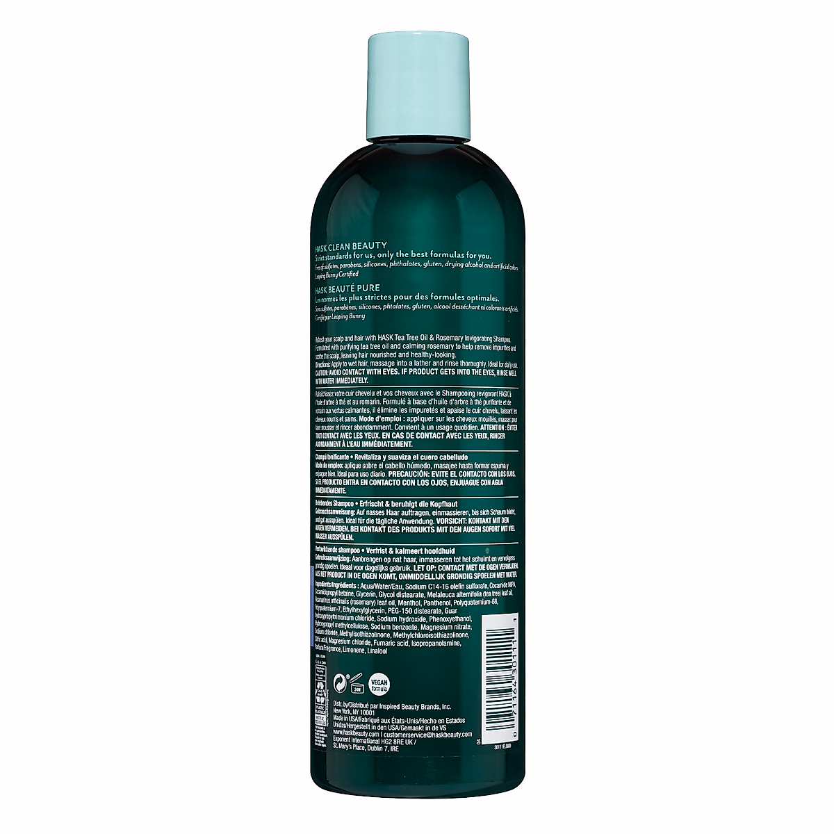 HASK Tea Tree & Rosemary Oil Scalp Care Shampoo - 12 fl oz