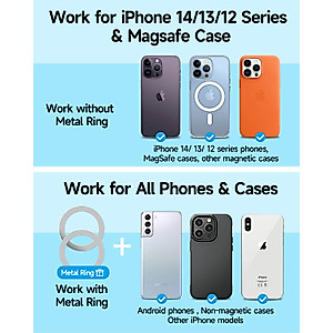 Tesla Phone Mount, MagSafe Car Mount for Tesla Model 3 Model Y, Foldable Hidden Magnetic Phone Mount Fit for iPhone 14 13 12 Series and All Phone, Tesla Model 3 Accessories, Tesla Model Y Accessories