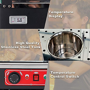 26'' Food Warmer Display Hot Food Countertop Case Commercial Buffet Restaurant Heated Cabinet 3 Tier Food Showcase for Catering Pizza Empanda Pastry Patty Warmer L26 x W19 x H25