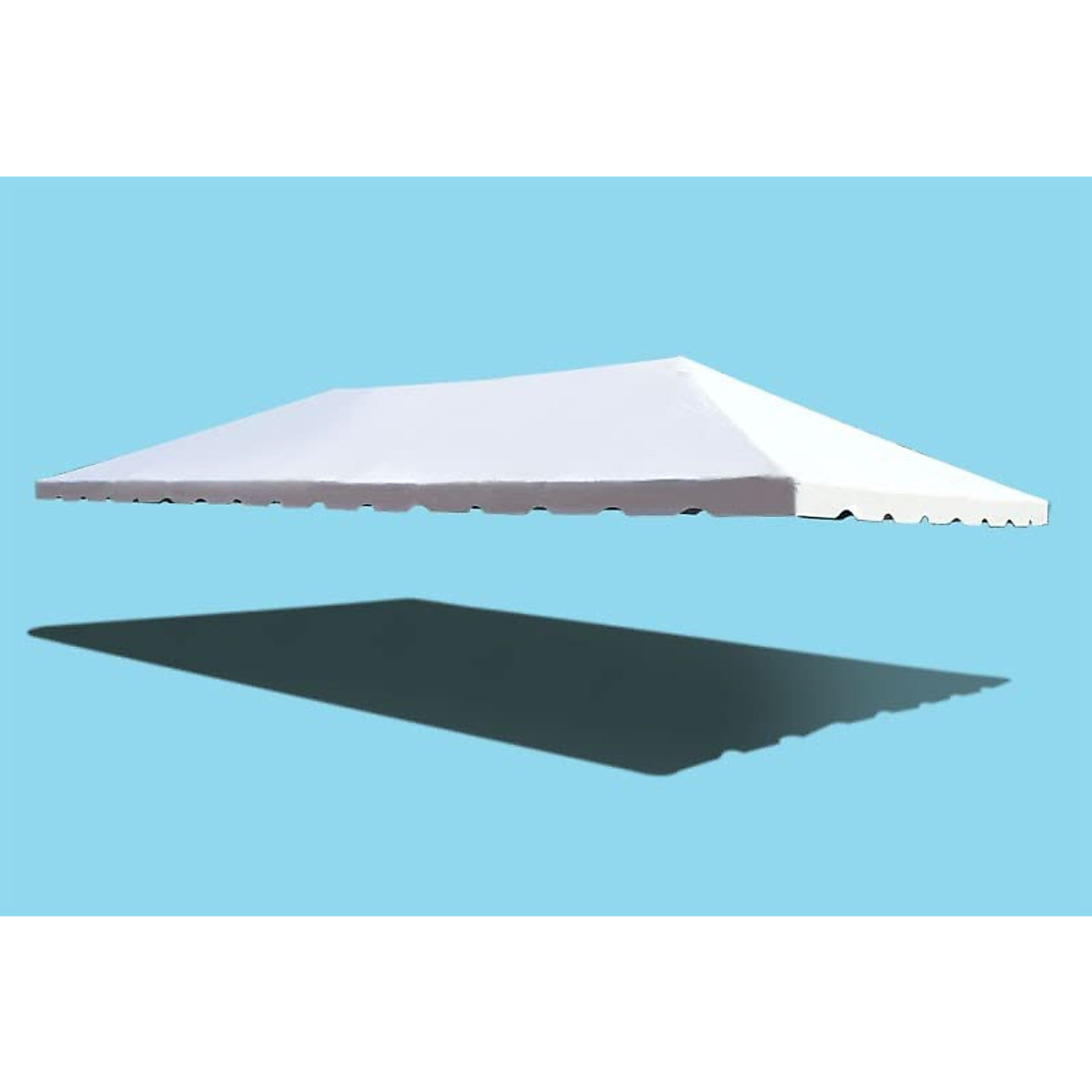 TentandTable 20-Foot x 40-Foot Tent Top | for West Coast Frames | 16oz Block-Out Premium Vinyl | White | Indoor/Outdoor | for Parties, Weddings, and Events | Commercial and Residential Use