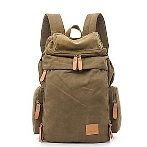Joyloading Canvas Casual Backpack Retro Elements Rucksack (Brown)