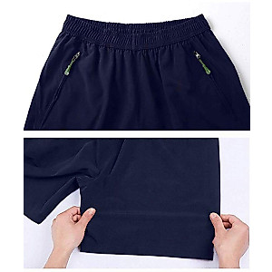 JINSHI Men's Outdoor Quick Dry Lightweight Sports Hiking, 02 Blue, Size Large