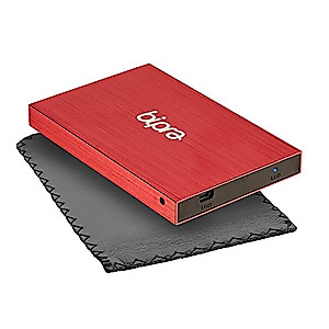 BIPRA 500Gb 500 Gb 2.5 USB 2.0 External Pocket Slim Hard Drive - Red - Fat32 (500Gb)
