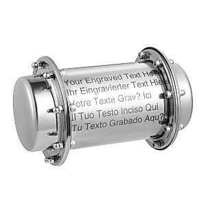 OXYEFEI Customized Stainless Steel Time Capsule Personalized Waterproof Lock Container for Future Gifts 7.5Inch (Stainless Steel)