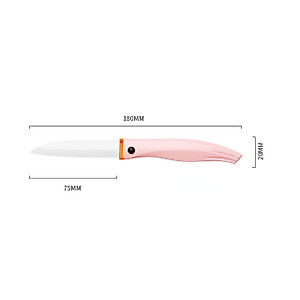 NIOIPXA Paring Ceramic Knife Kitchen Knife with Sharp Blade (Pink)