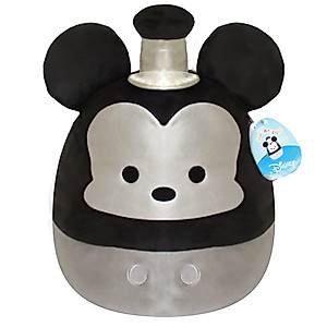 Squishmallows Disney 14-Inch Steamboat Willie Mickey Mouse Plush - Add to Your Squad, Ultrasoft Stuffed Animal Large Toy, Official Kellytoy Plush