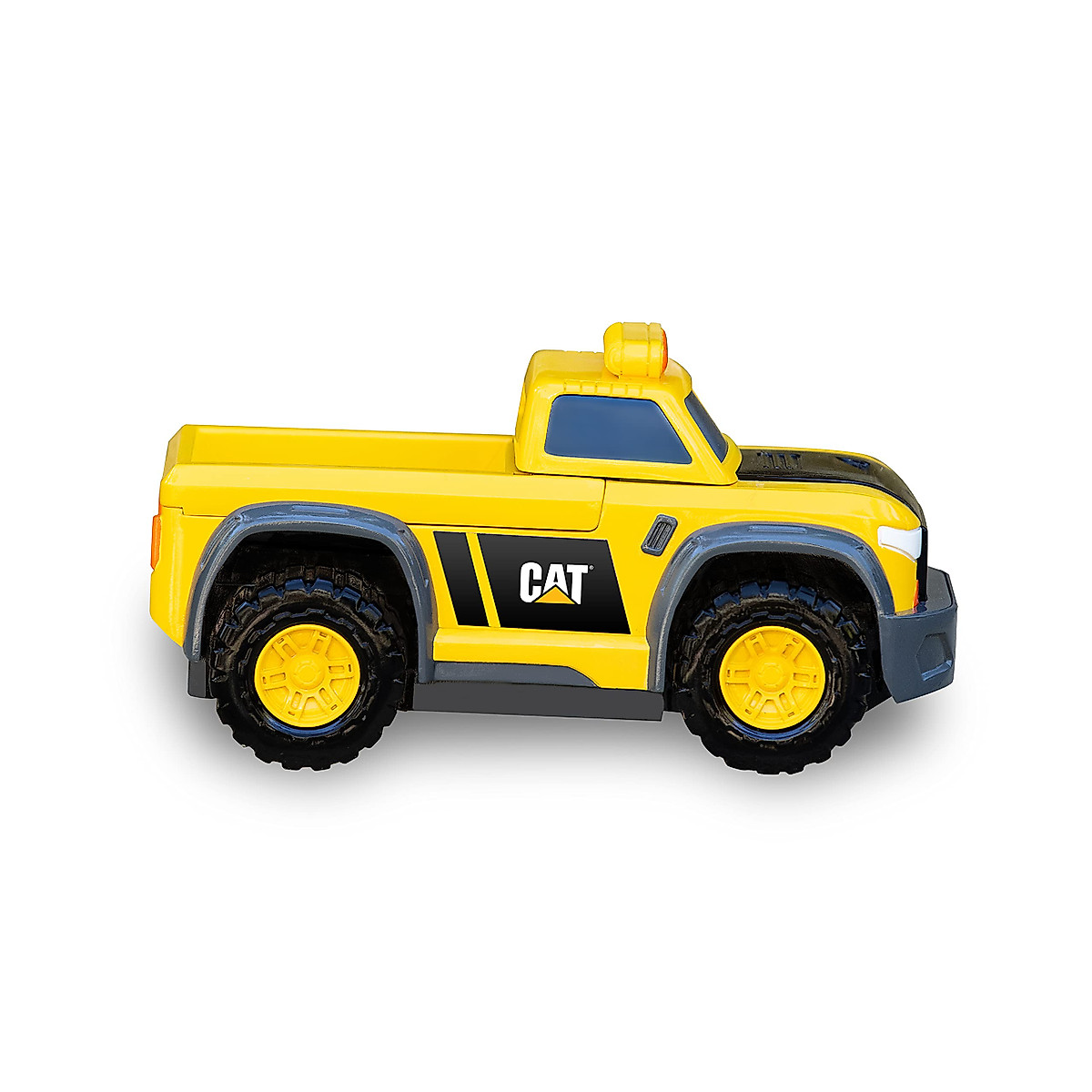 CAT Construction Toys, Truck Constructors Toy Dump Truck - Realistic Lights & Sounds + Easy Transforming + Movable Parts + Sturdy Plastic Construction + Batteries Included
