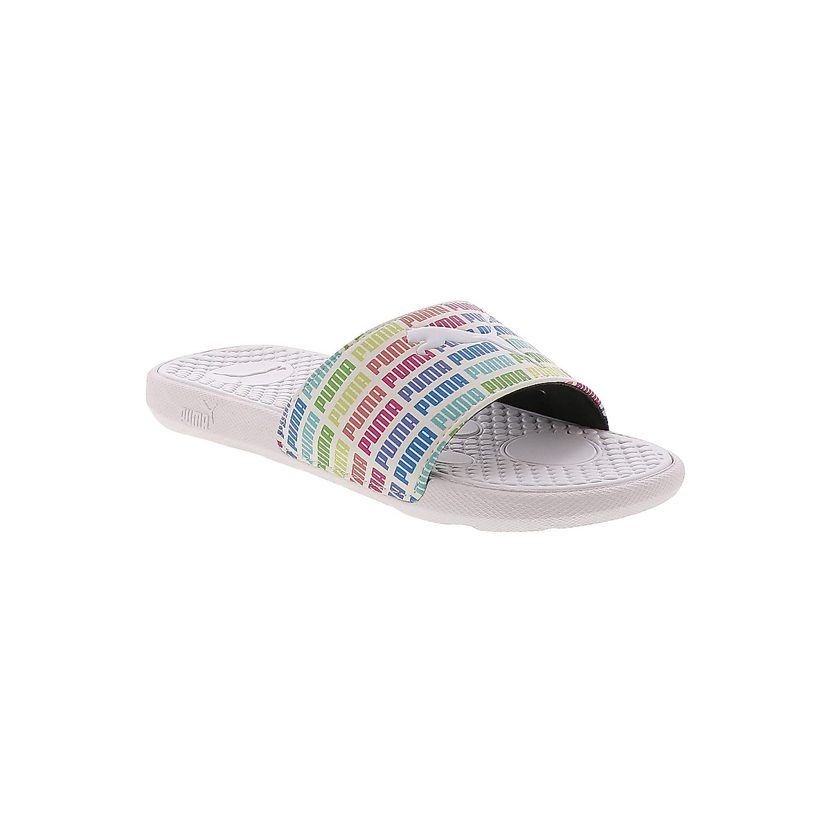 PUMA Cool Cat New Logo Womens Sandal BM US WhiteMulti