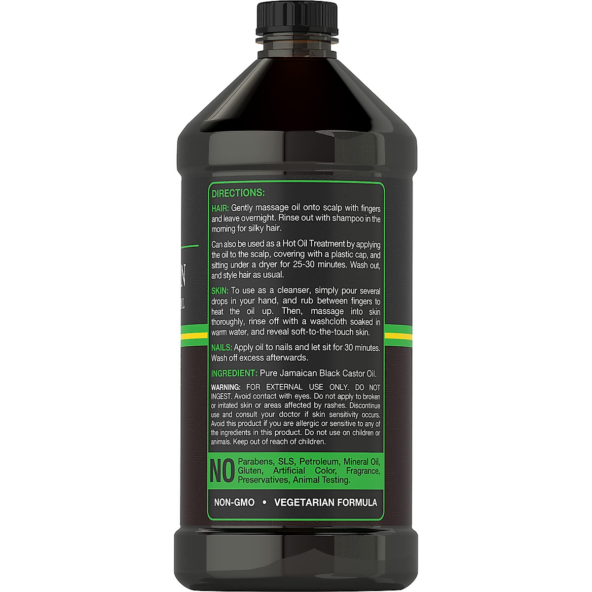 Carlyle Jamaican Black Castor Oil 16oz | Nourish Hair, Skin, and Nails | All Natural Hypoallergenic Conditioner