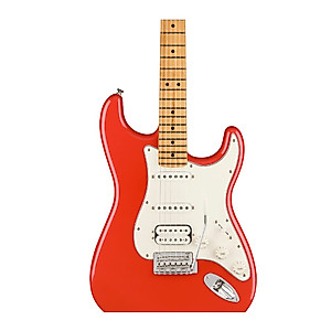 Fender Player Stratocaster Electric Guitar - Fiesta Red with Maple Fingerboard and Matching Headstock