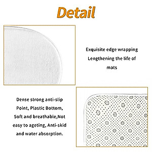 Dexsawoi 4-Piece Bible Verse Shower Curtain Set with Non-Slip Religious Carpet, Toilet lid, and Bath mat, with Inspiring Thoughts and Prayers. Bathroom Curtain with 12 Hooks 72 x 72 inches